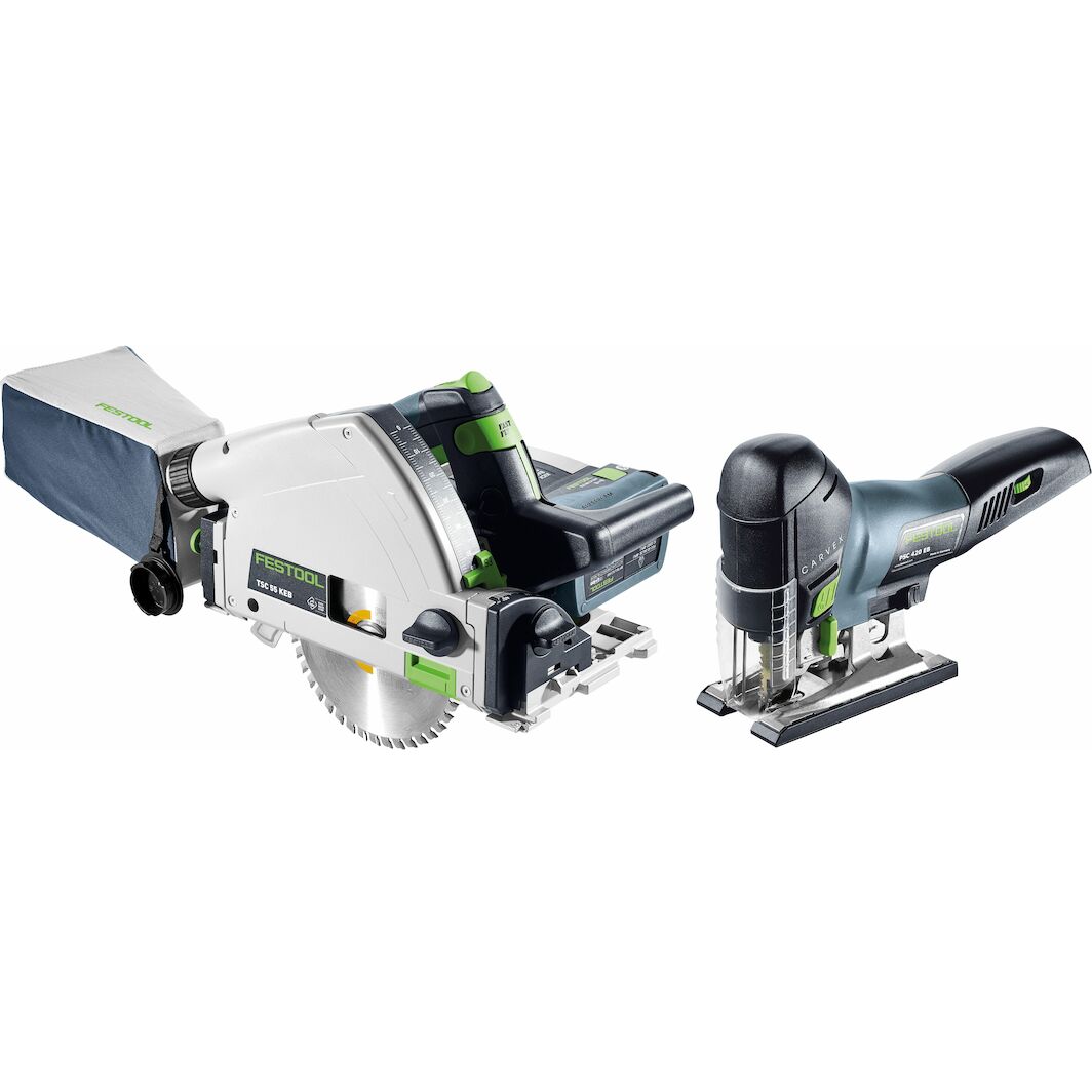 FESTOOL TSC 55 K/PSC 420/TB M137 18V cordless machine saw set 2-piece ...