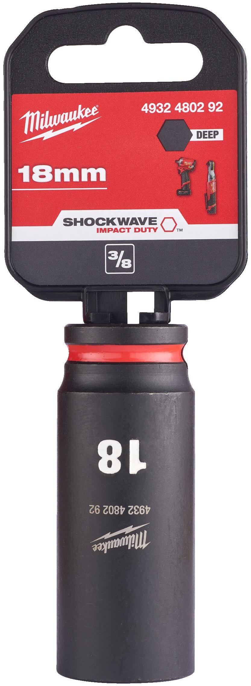 MILWAUKEE 4932480292 SHOCKWAVE percussion cap long 3/8" 18 mm | Klium