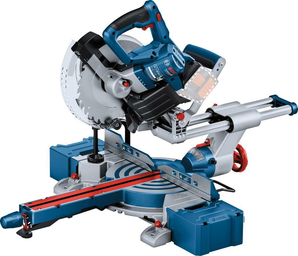 BOSCH GCM 18V-216 D cordless chop and mitre saw in cardboard box ...