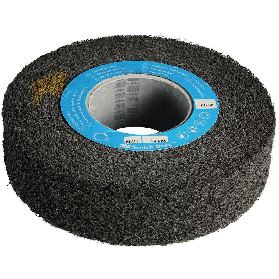 3M - SCOTCH-BRITE 30208 finishing wheel FS-WL blue 150 mm x 51 mm x 254 ...