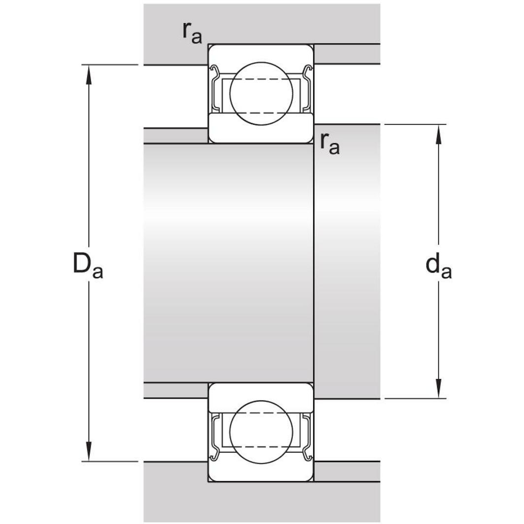 SKF 6308-2Z/VA208 single-row groove ball bearing cylindrical 40x90x23 ...