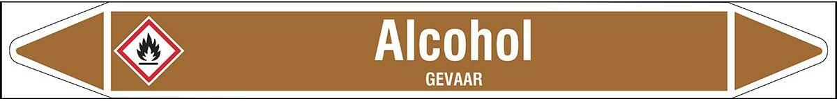 BRADY N004969 pipe marker for alcohol, with perforated arrows, with ...