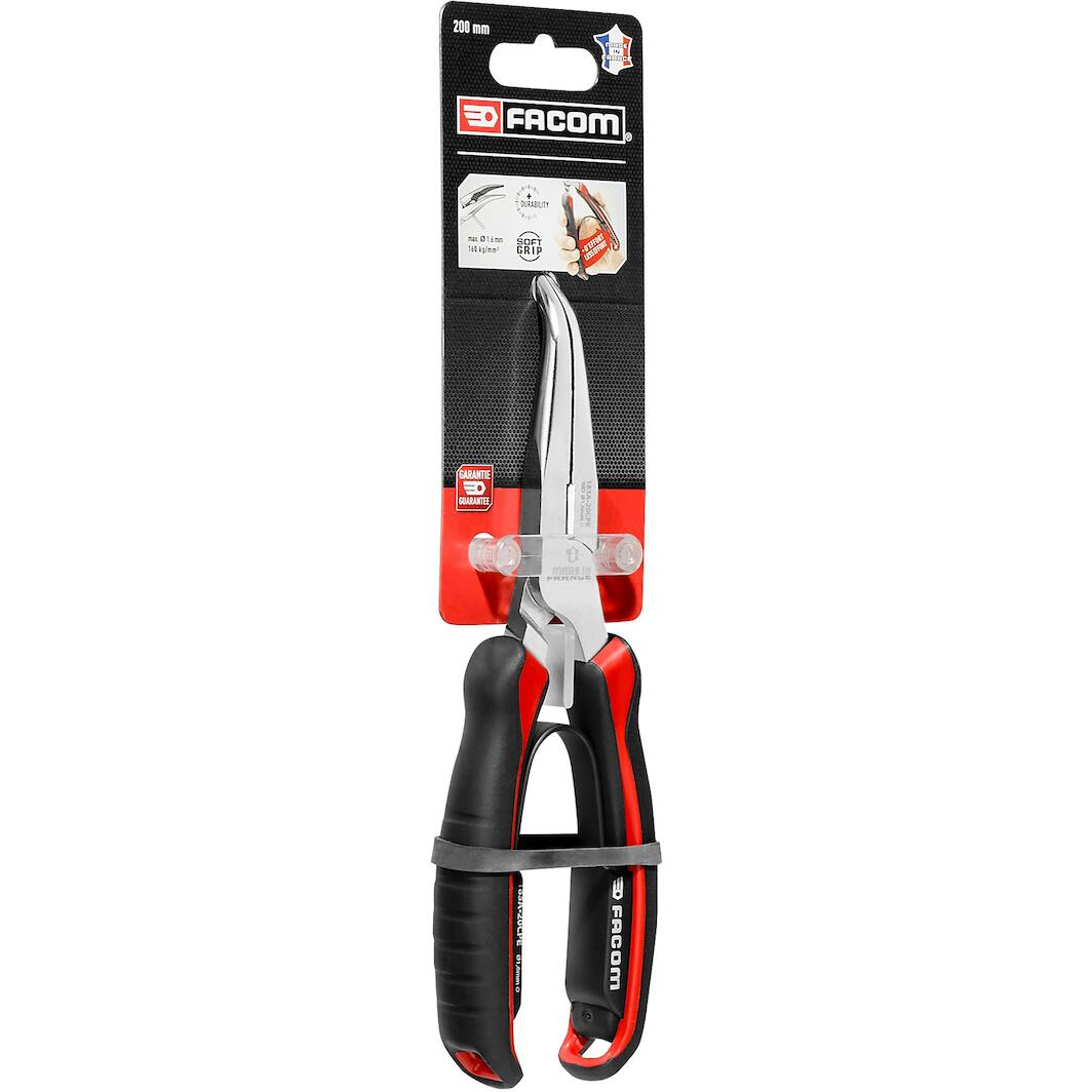 FACOM 183A.20CPEPB half-round pliers with long, slim jaws | Klium