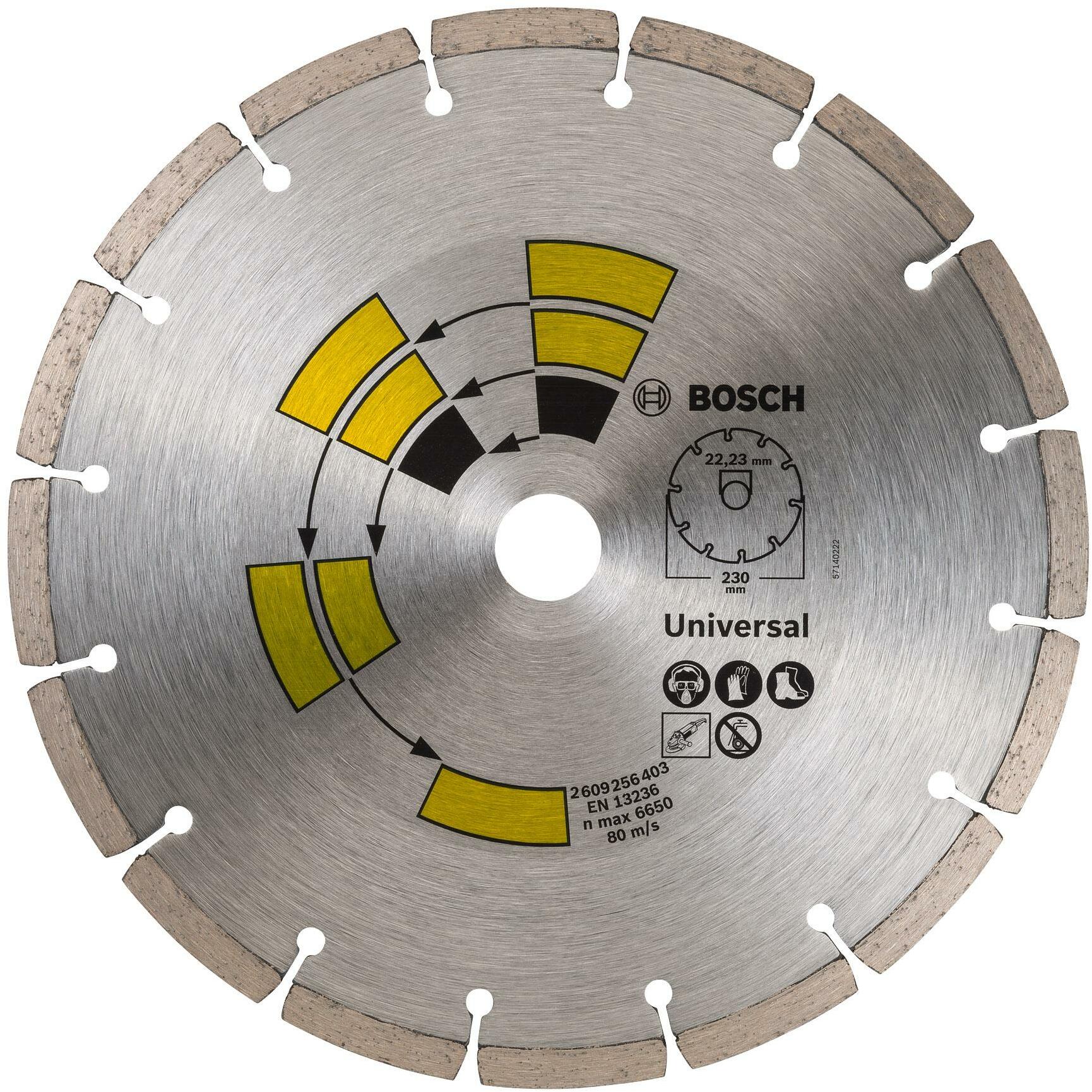 BOSCH 2609256403 Univeral diamond cutting disc 230mm | Klium