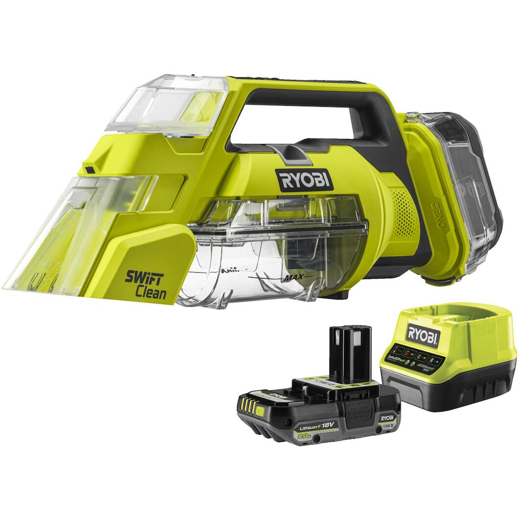 RYOBI RDC18-1C20G 18V ONE+ Swift Clean cordless spot cleaner (1x 2.0Ah ...