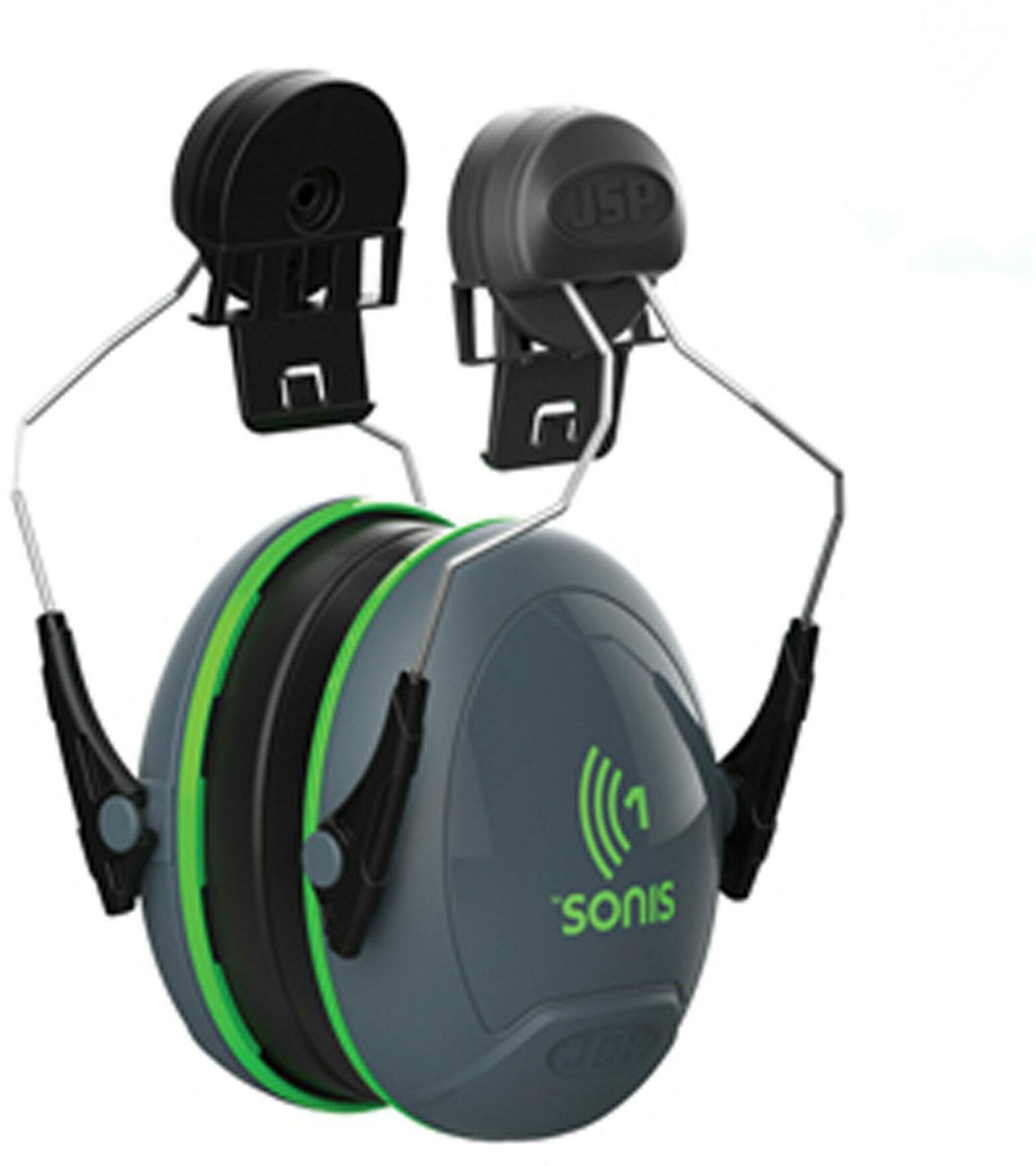 JSP Sonis 1 helmet-mounted ear muff 26 dB SNR - AEB010-0CY-800 | Klium