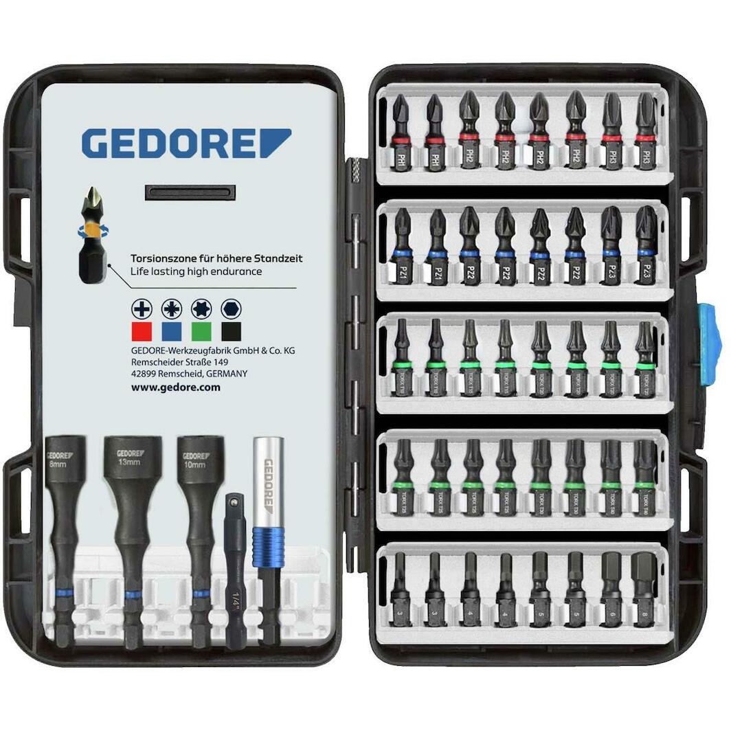 GEDORE 666-045 Torsion bit set 45-piece - 3459519 | Klium