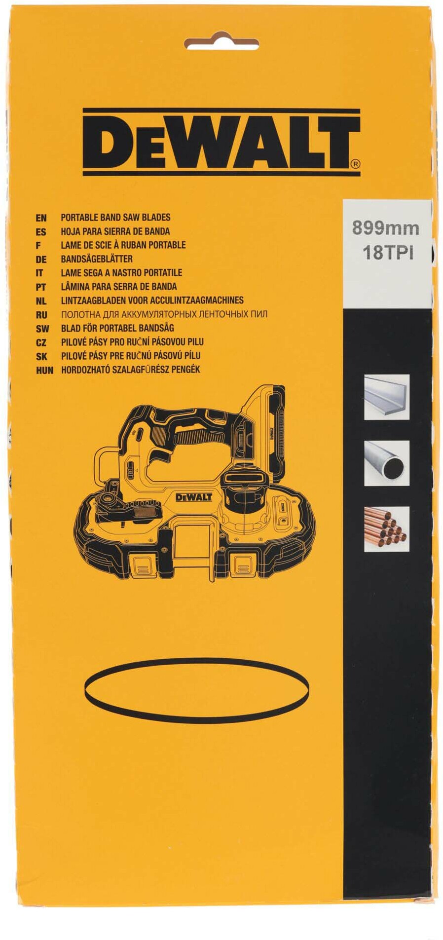 DEWALT DT8477-QZ Band saw blade 899mm 18TPI for DCS378 cordless band ...