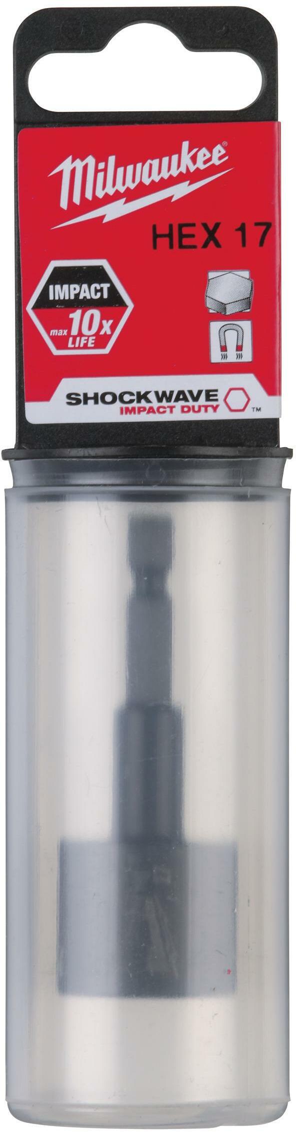 MILWAUKEE 4932352546 SHOCKWAVE IMPACT DUTY magnetic nutrunner hexagonal ...