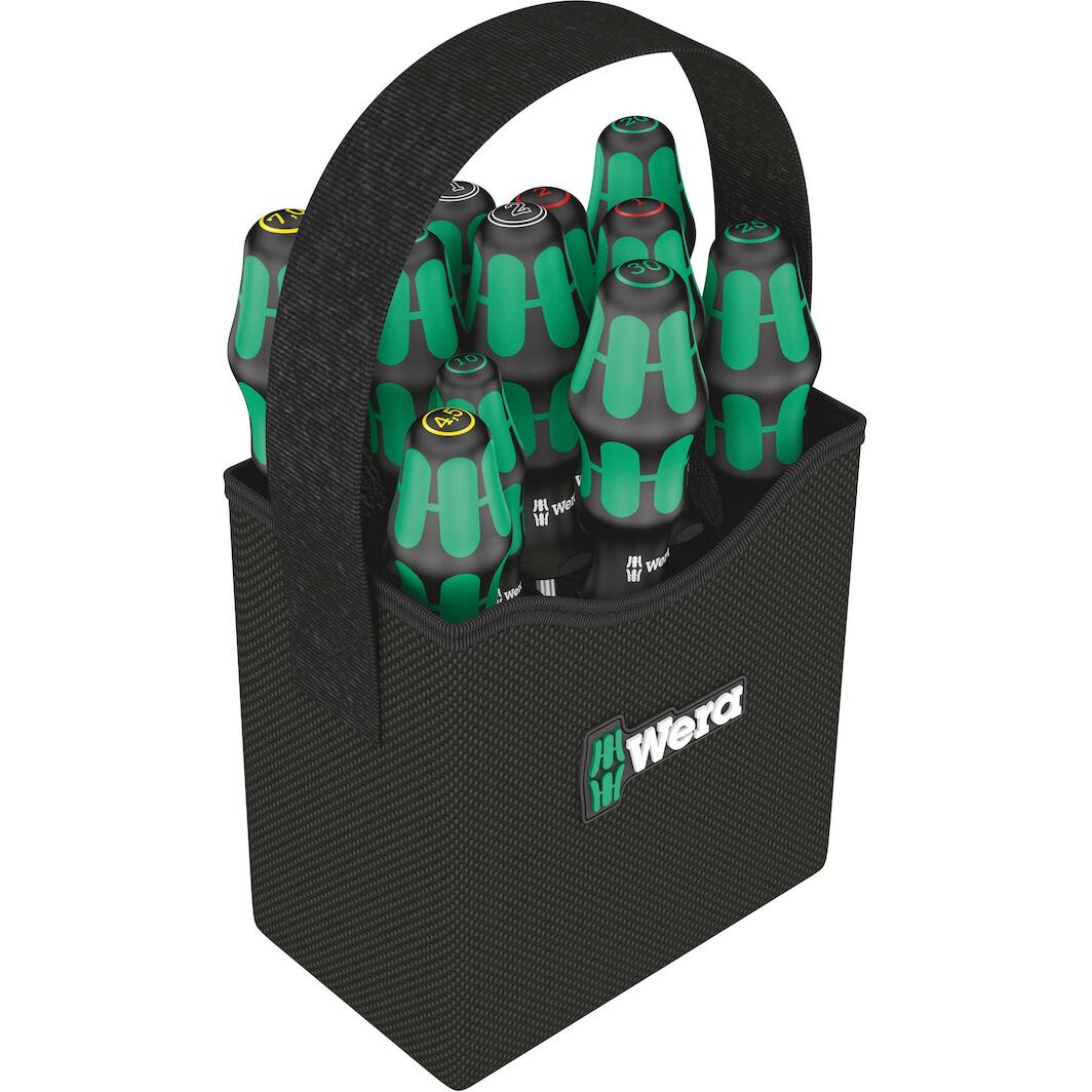 WERA Kraftform 2Go 300 screwdriver set 11-piece - 05004313001 | Klium