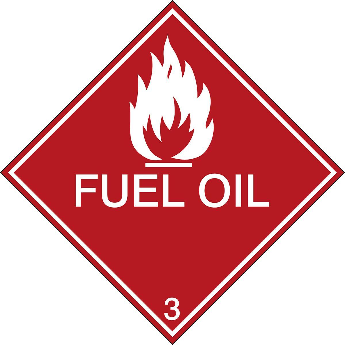 BRADY 257545 marine transport pictogram - fuel, 100 x 100 mm | Klium