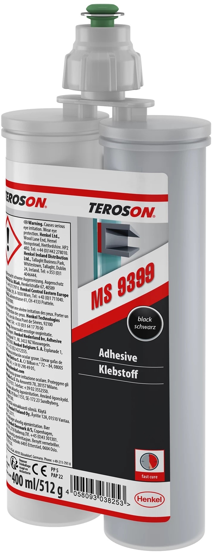 TEROSON TEROSTAT MS 9399 high viscosity two-component elastic adhesive ...