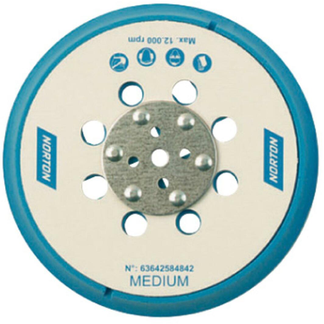 NORTON 63642585872 backing pad 150-5/16 M8 medium | Klium