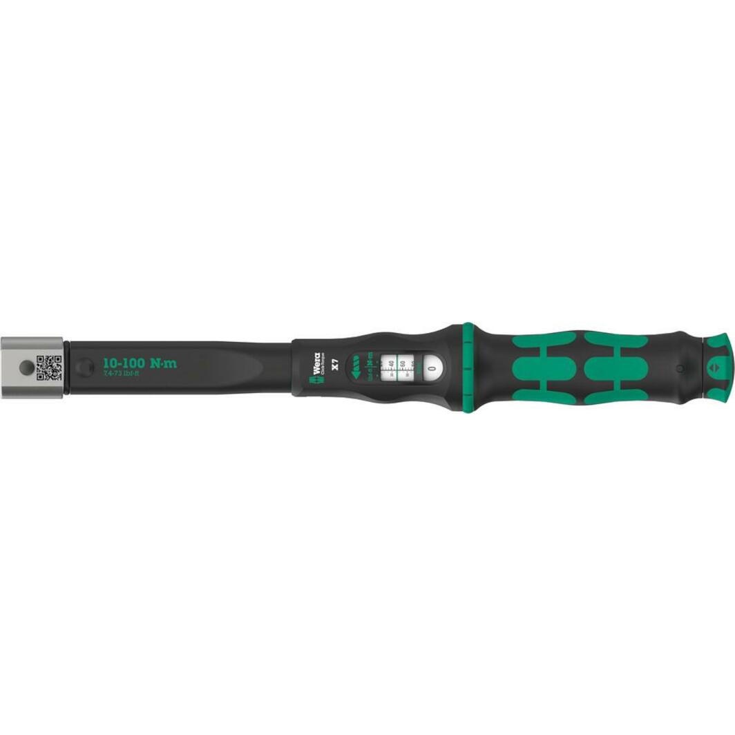 WERA Click-Torque X 7 torque spanner for insert tools, 10-100 Nm, 14 x ...