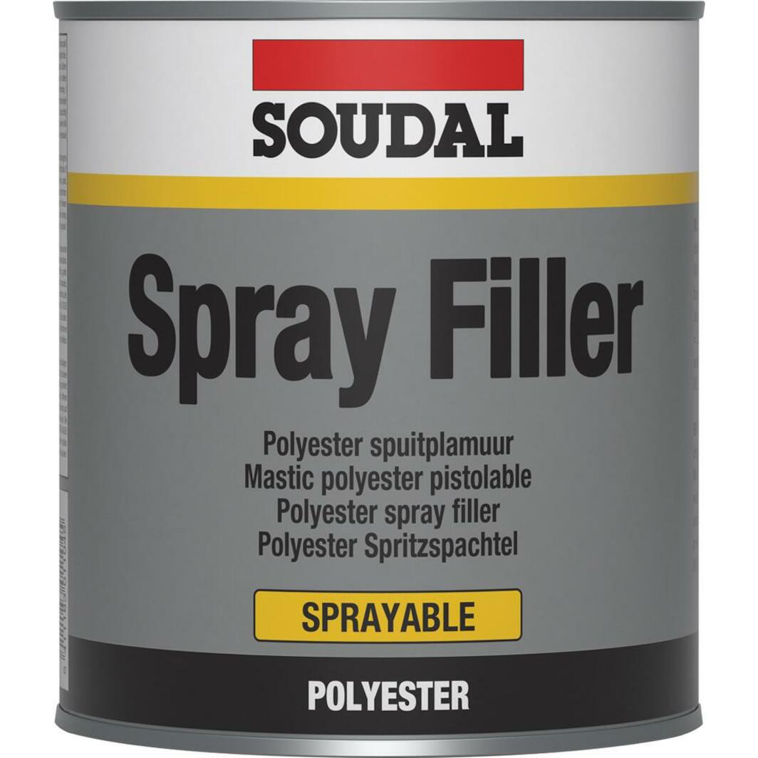 SOUDAL 100315 Spray Filler polyester spray putty for bodywork 1l | Klium