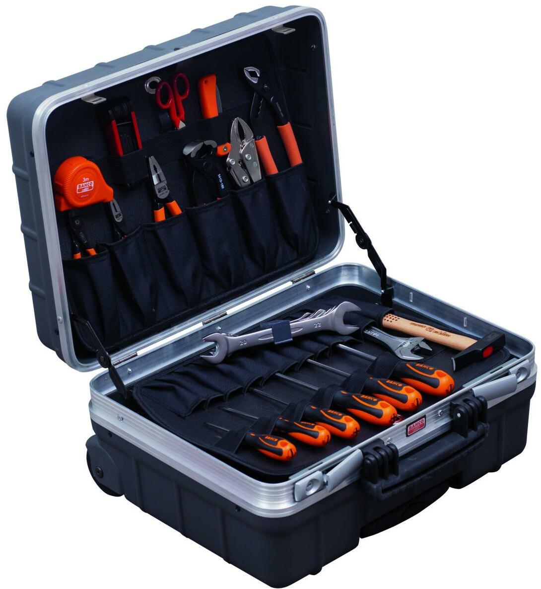 BAHCO 984010320 tool set in heavy-duty case on wheels, general-purpose ...
