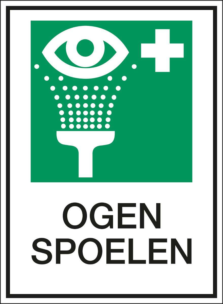 BRADY 808394 A3 safety pictogram - rinse eyes, 420 x 297 mm | Klium