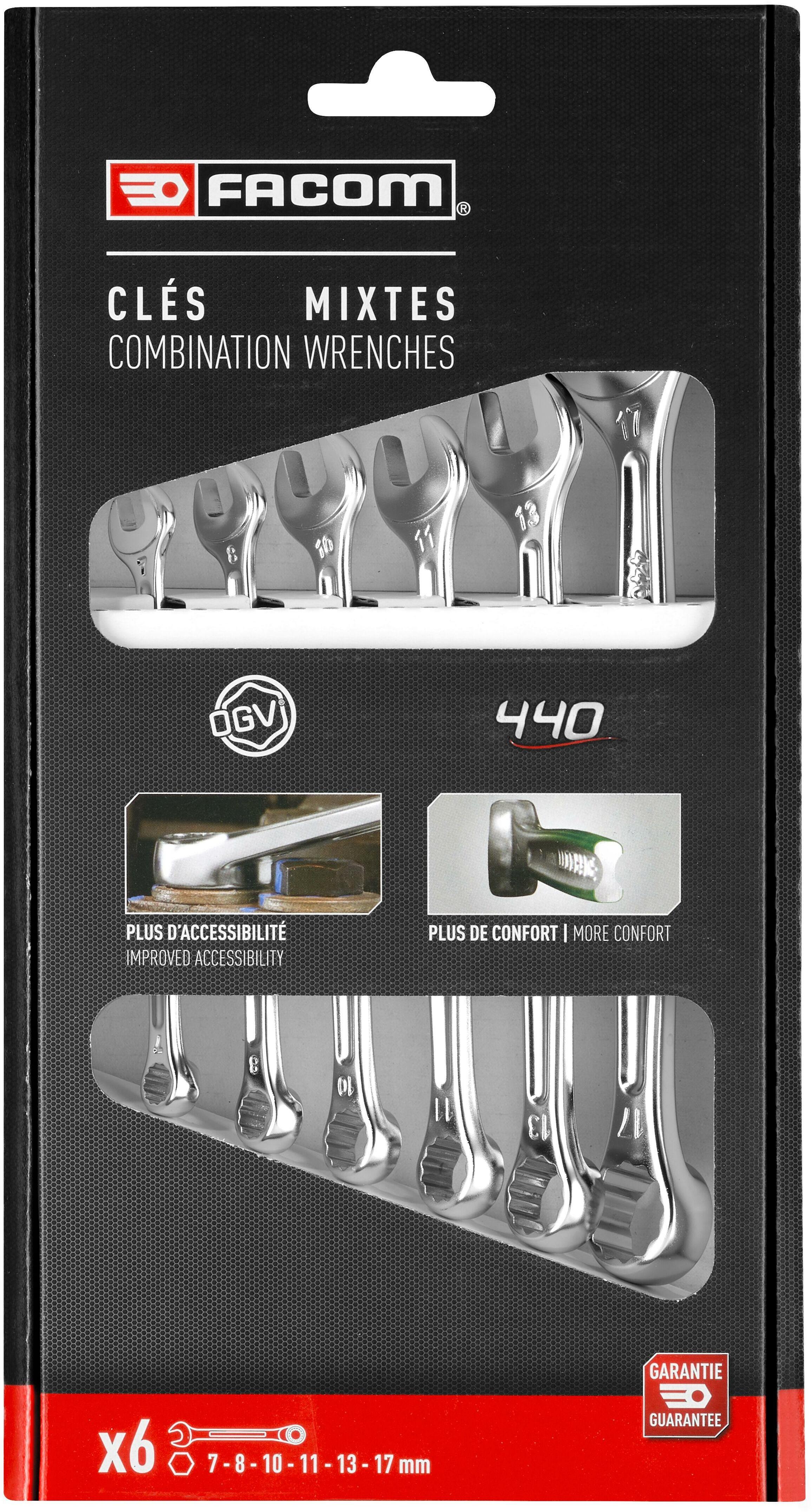 FACOM 440.J6PB ring spanner set 6-piece | Klium