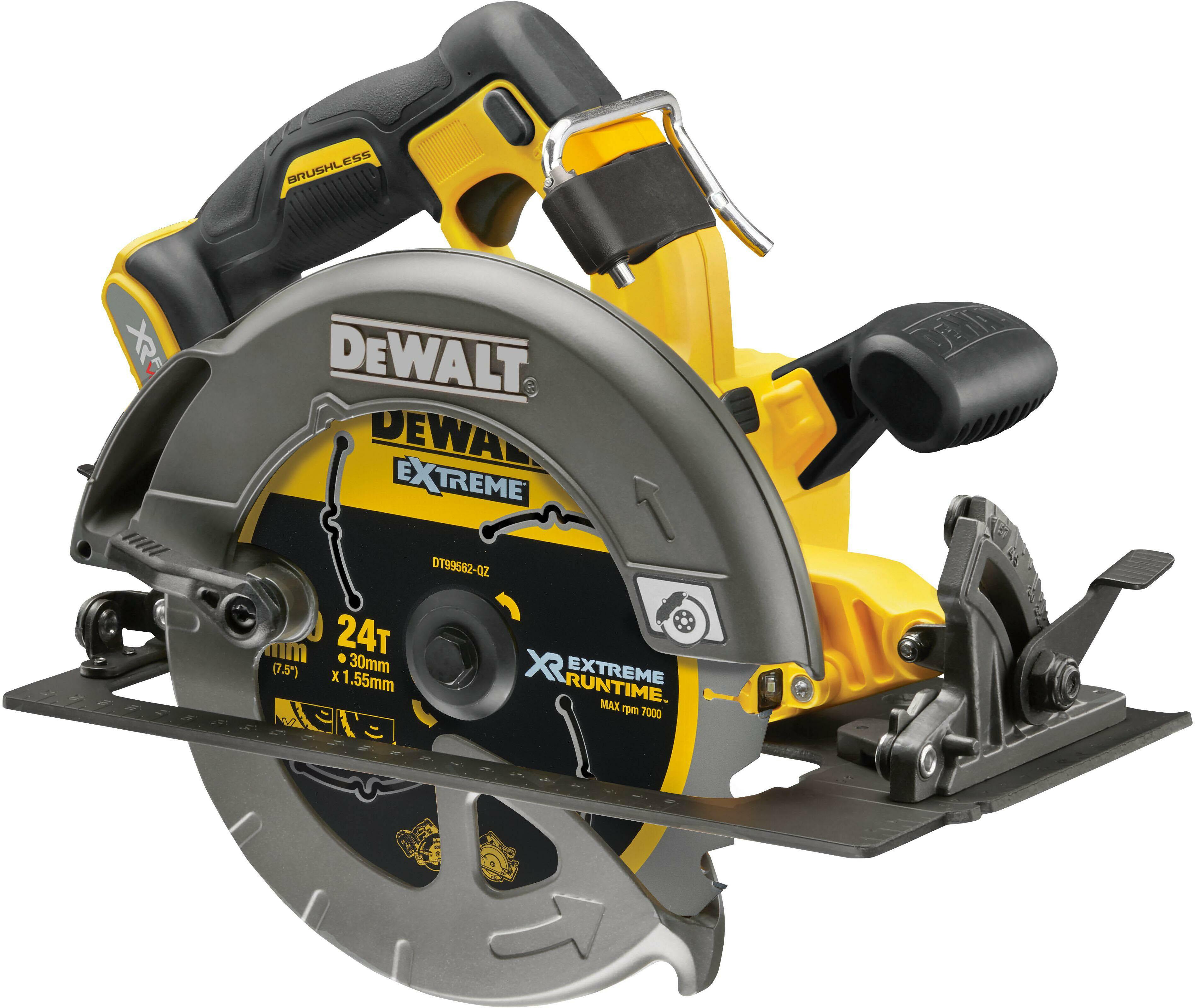 DEWALT DCS578N XJ 54V XR FLEXVOLT cordless circular saw 67mm 190mm in TSTAK without battery and charger Klium