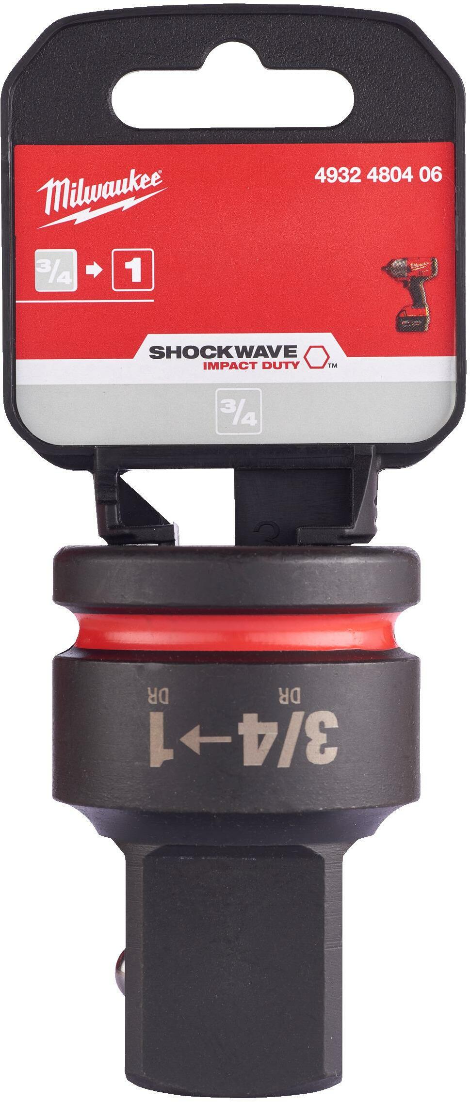 MILWAUKEE 4932480406 SHOCKWAVE IMPACT DUTY adapter 3/4" to 1" | Klium