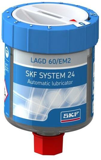 SKF LAGD 60/EM2 gas-powered automatic single-point lubrication system with LGEM 2 bearing grease ...