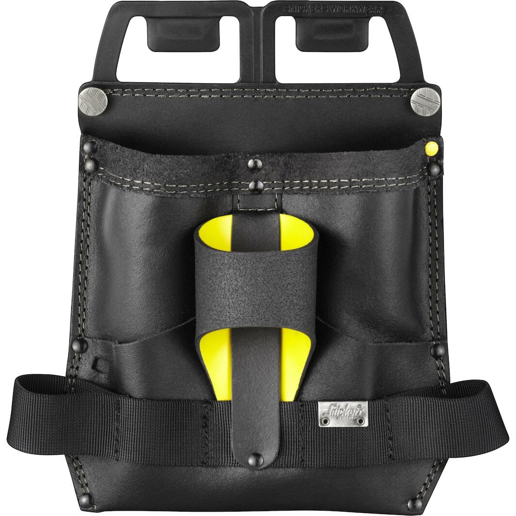 SNICKERS 9775 leather carpenter's bag hard-wearing (black ...