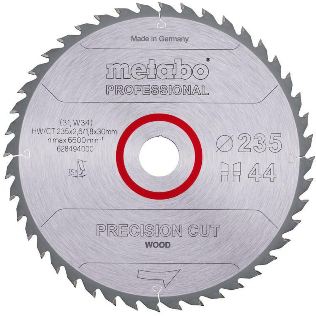 METABO 628494000 saw blade "precision cut wood - professional", 235x30 ...