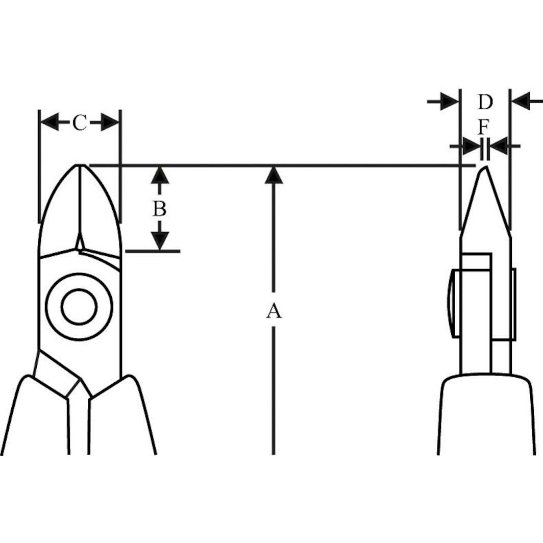BAHCO 8141 CO diagonal cutters, 80-series, oval jaws | Klium