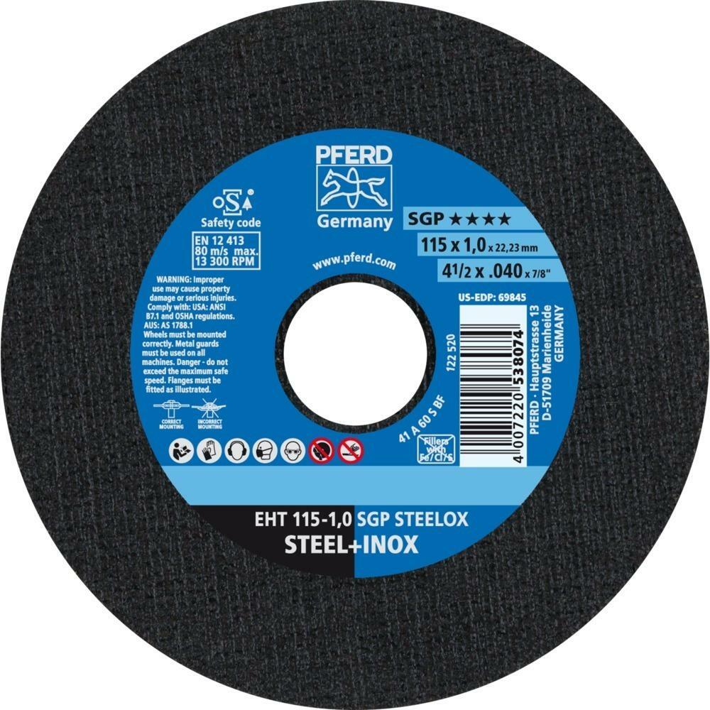 PFERD 61330421 cut-off wheel EHT 115x1,0x22,23 mm straight special line ...