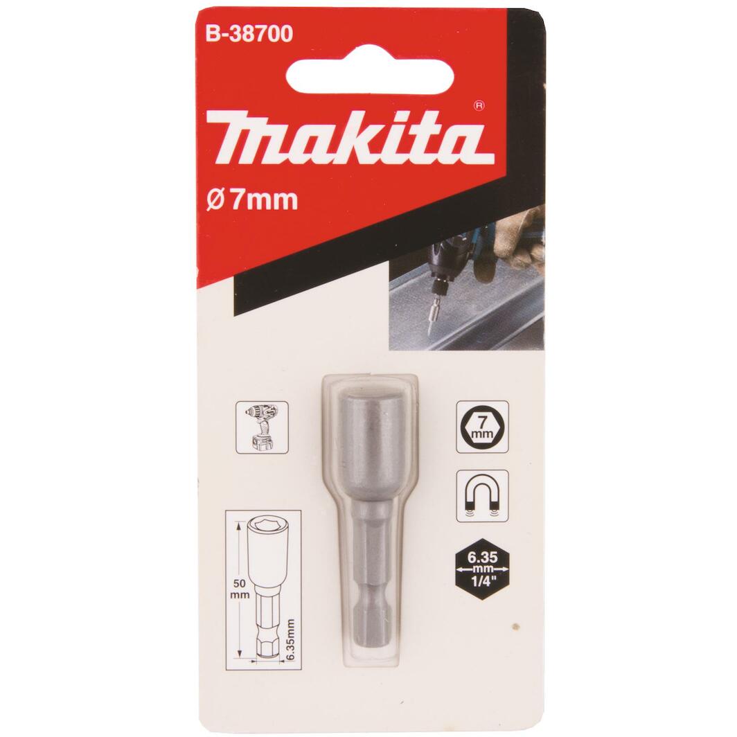 MAKITA B-38700 magnetic socket spanner 7 x 50 mm | Klium