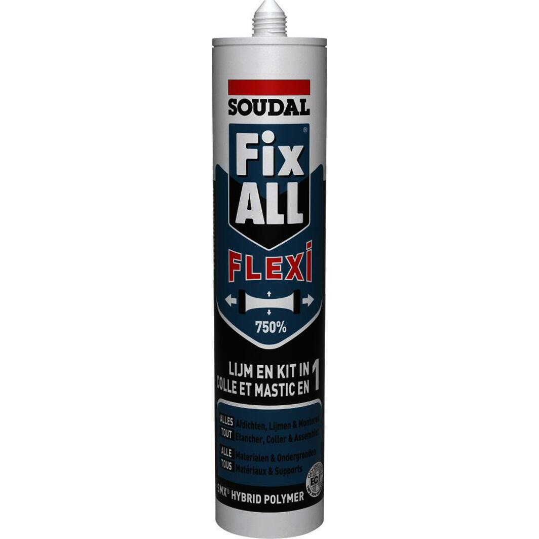 SOUDAL Fix ALL Flexi hybrid adhesive sealant white (290 ml) - 105029 | Klium