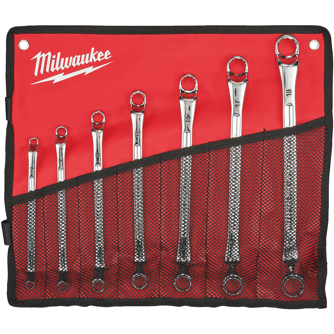 MILWAUKEE 4932492737 double ring spanner set 7-piece | Klium