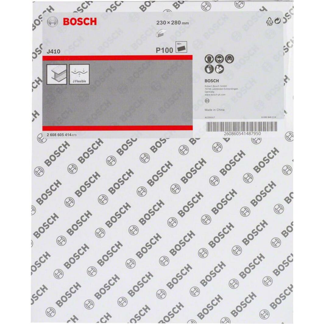 BOSCH 2608605414 sanding sheet J410 Standard for Metal, 230 x 280 mm ...