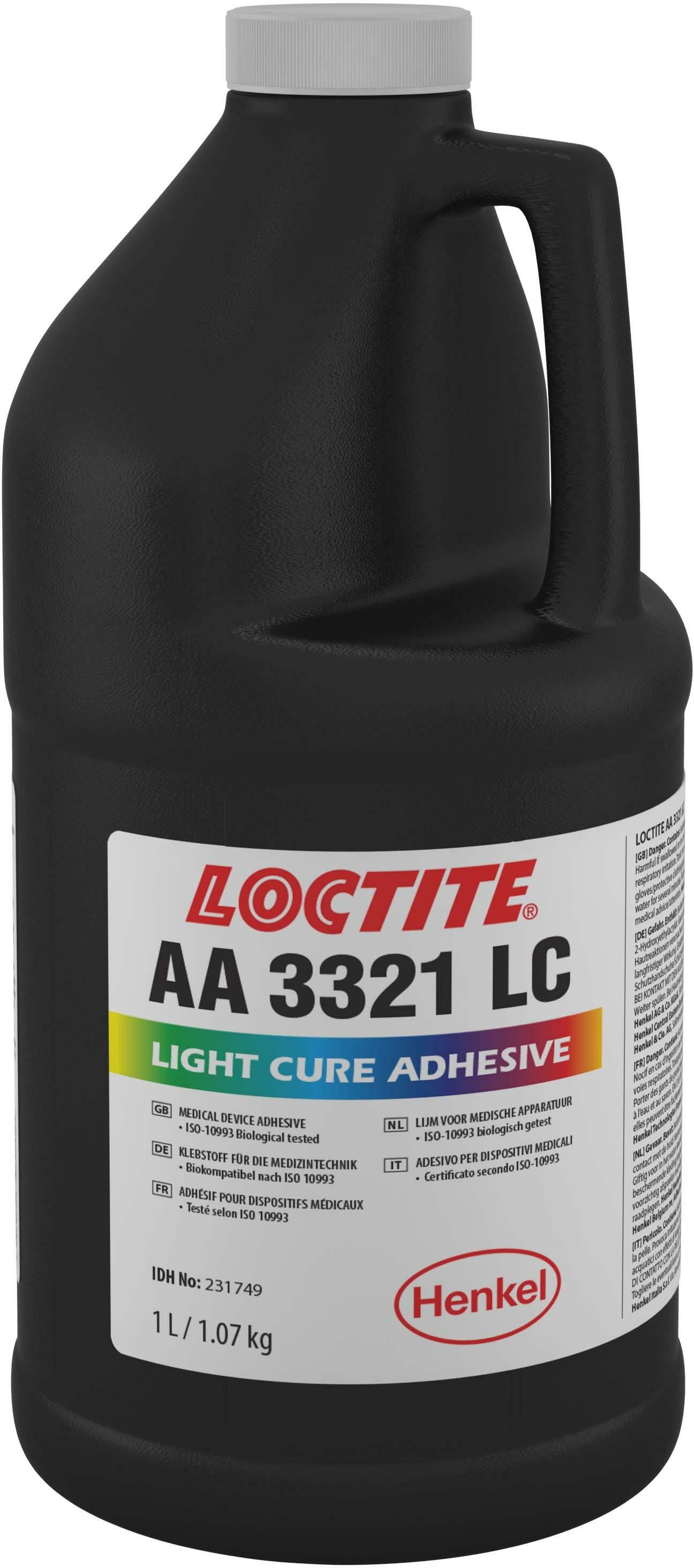 LOCTITE 3321 light-curing adhesive for stress-sensitive plastics (1l ...
