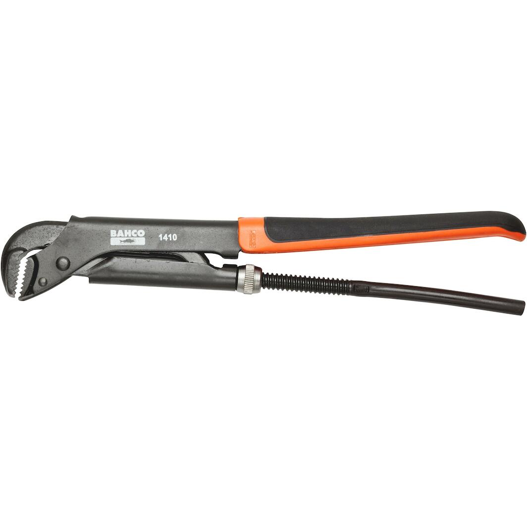 BAHCO 1420 pipe wrench ERGO 90°, Swedish model, 1.1/2", 65 mm | Klium