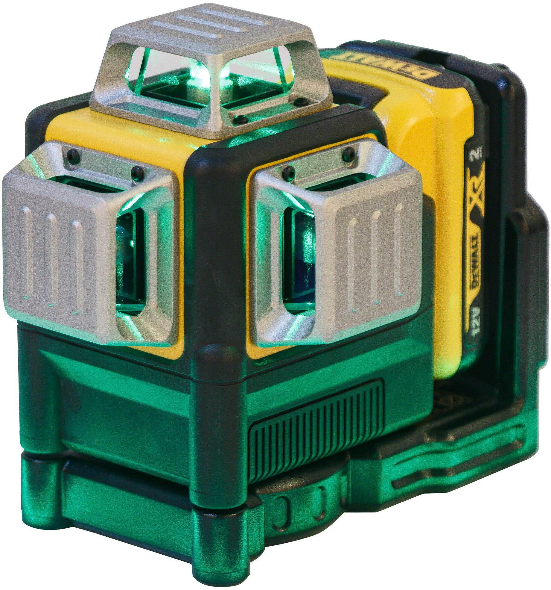 DEWALT DCE089D1G QW 12V XR cordless multi line laser self levelling green with 3x 360 beams 1x 2.0Ah battery charger Klium