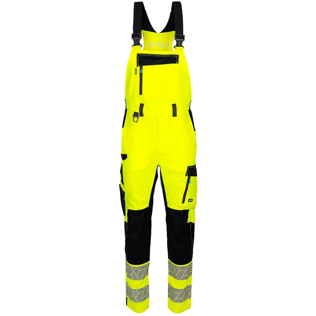 SYNQ BREAQOUT 813W bib & brace trousers, stretch zones, high-vis class ...