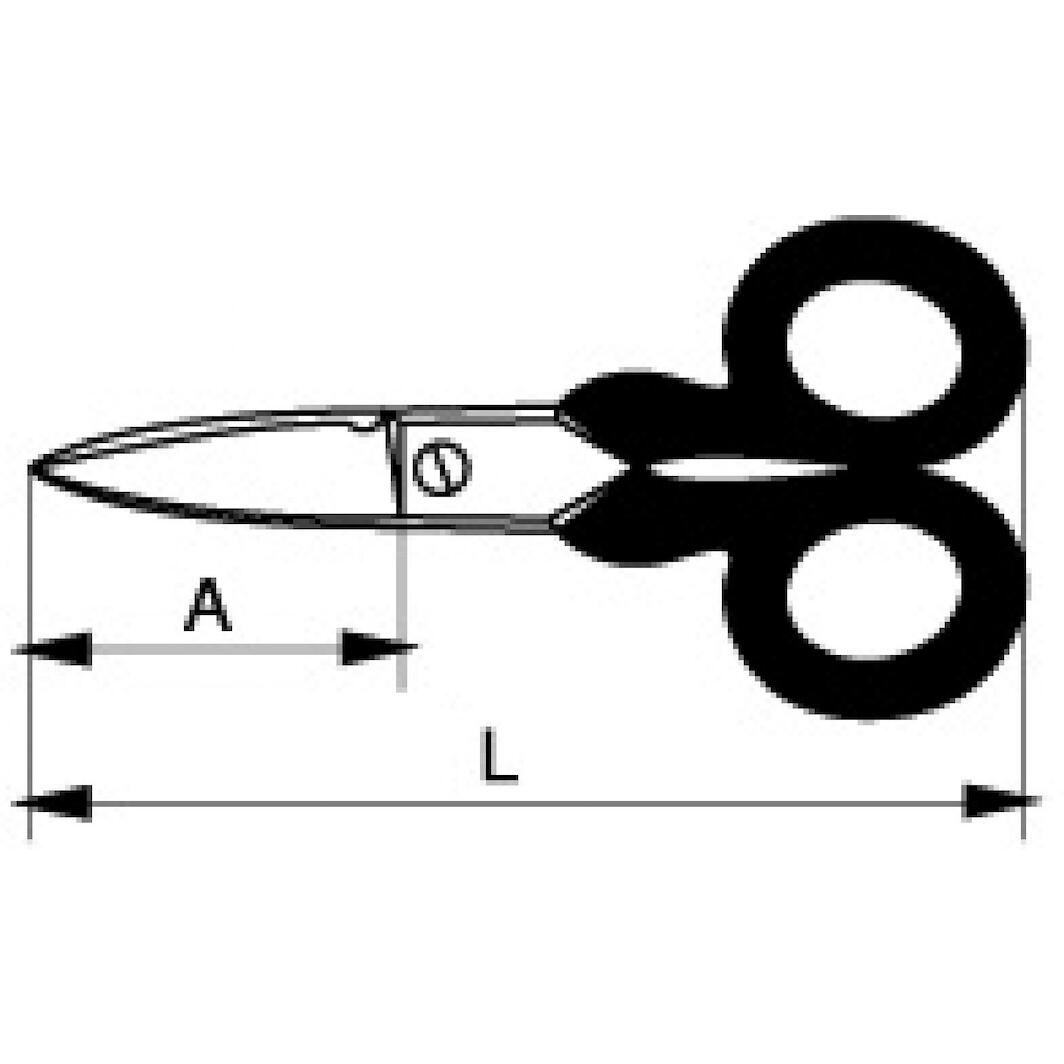 BAHCO SC127 Electricity shears with blade with narrow notch 45 mm | Klium