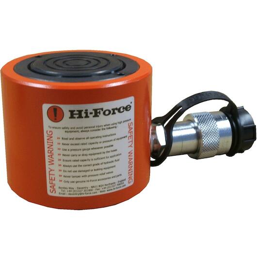 HI-FORCE HLS502 hydraulic single-acting low-height cylinder, 50 tonnes ...