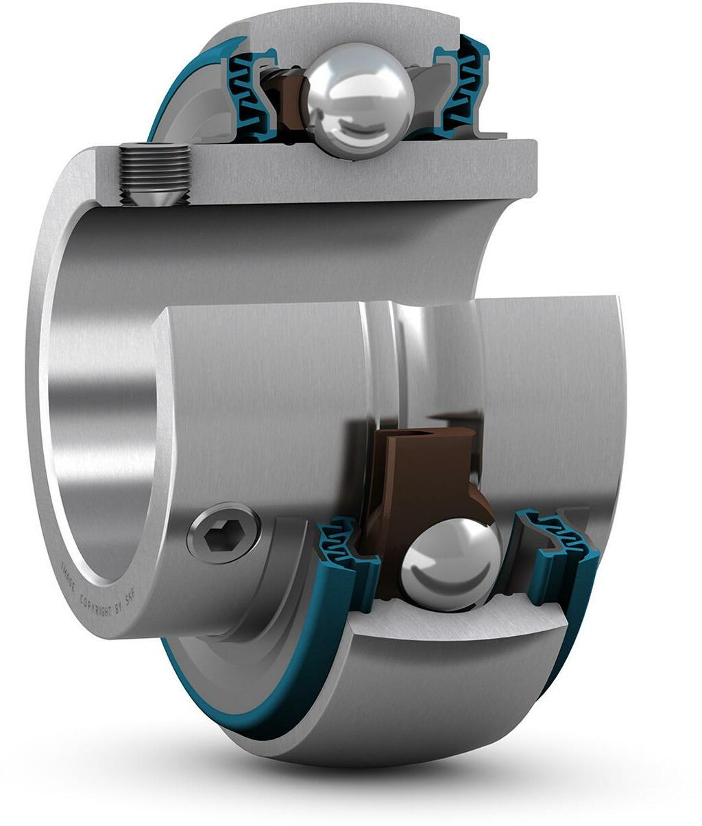 SKF YAR 208-2LPW/SS Y insert bearing cylindrical with set screw for ...