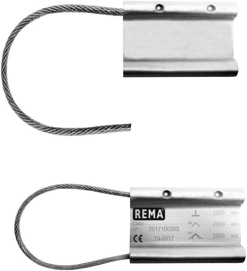 REMA TAG aluminium tag with steel cable - 2690050 | Klium