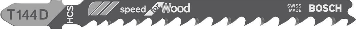 BOSCH 2608630040 jigsaw blade T 144 D Speed for Wood (5 pack) | Klium