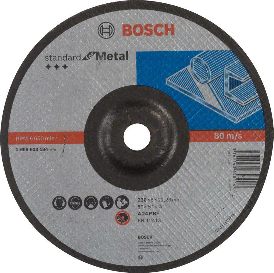 BOSCH 2608603184 disque à meuler courbé Standard pour métal pour ...
