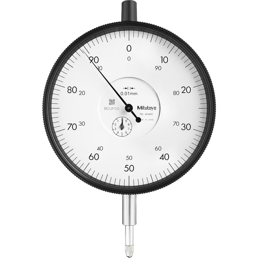 MITUTOYO 4046A dial indicator with fixture, ISO version, 10 mm, 0.01 mm ...