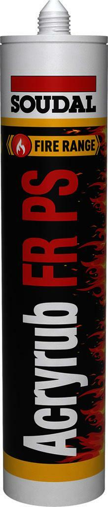 SOUDAL AcryRub FR PS fire-resistant acrylic sealant (310 ml) - 146660 ...