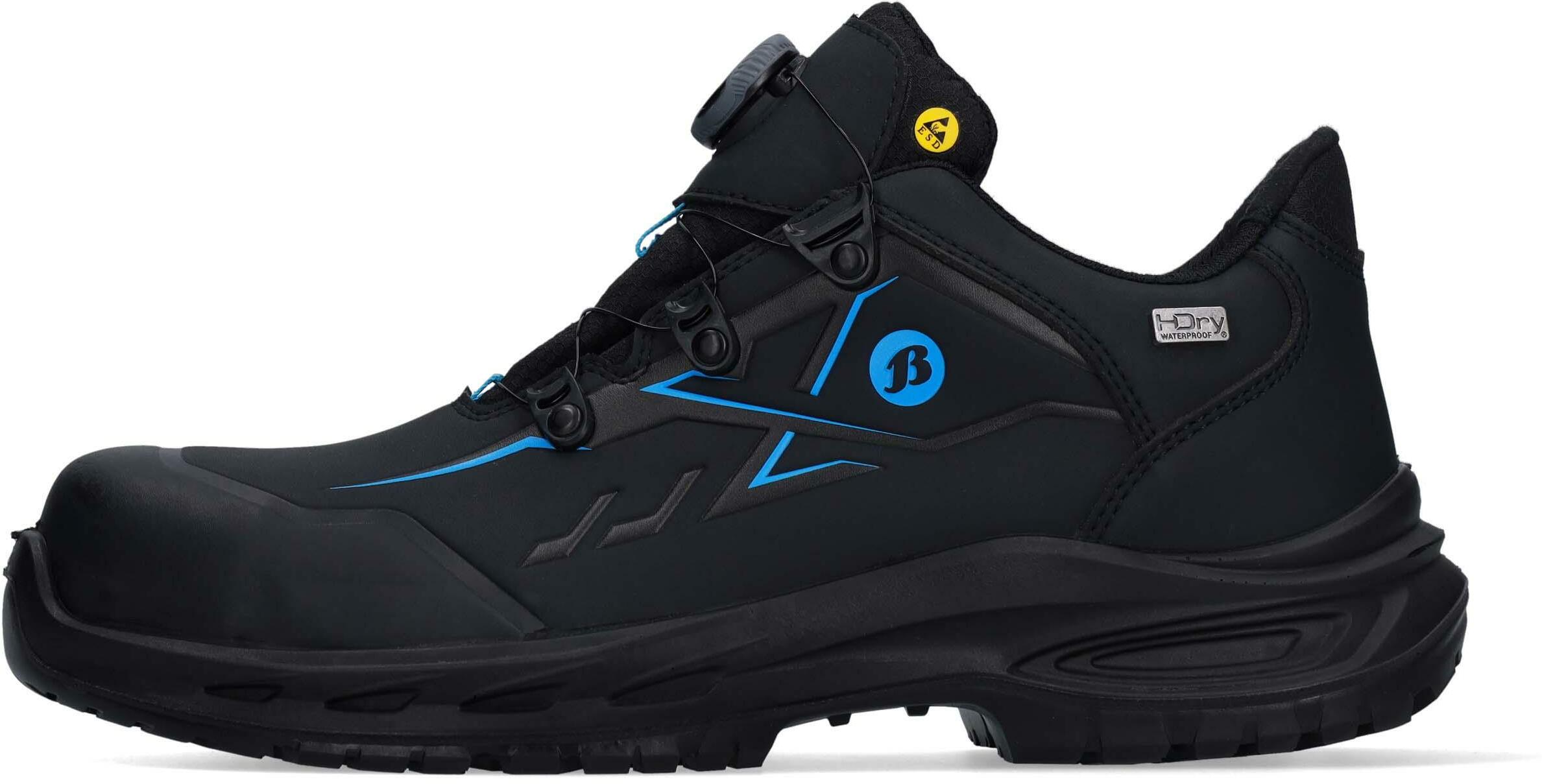 BATA POWDER XW ESD S7S safety shoe for wide feet low (black ...