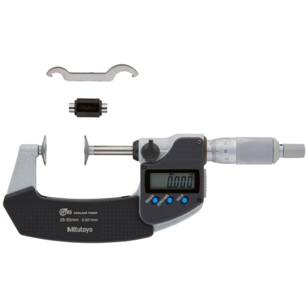 MITUTOYO 323-251-30 Digimatic external caliper with saucer jaws 25-50mm ...