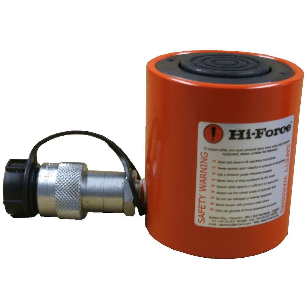 HI-FORCE HLS201 hydraulic single-acting low-height cylinder, 20 tonnes ...