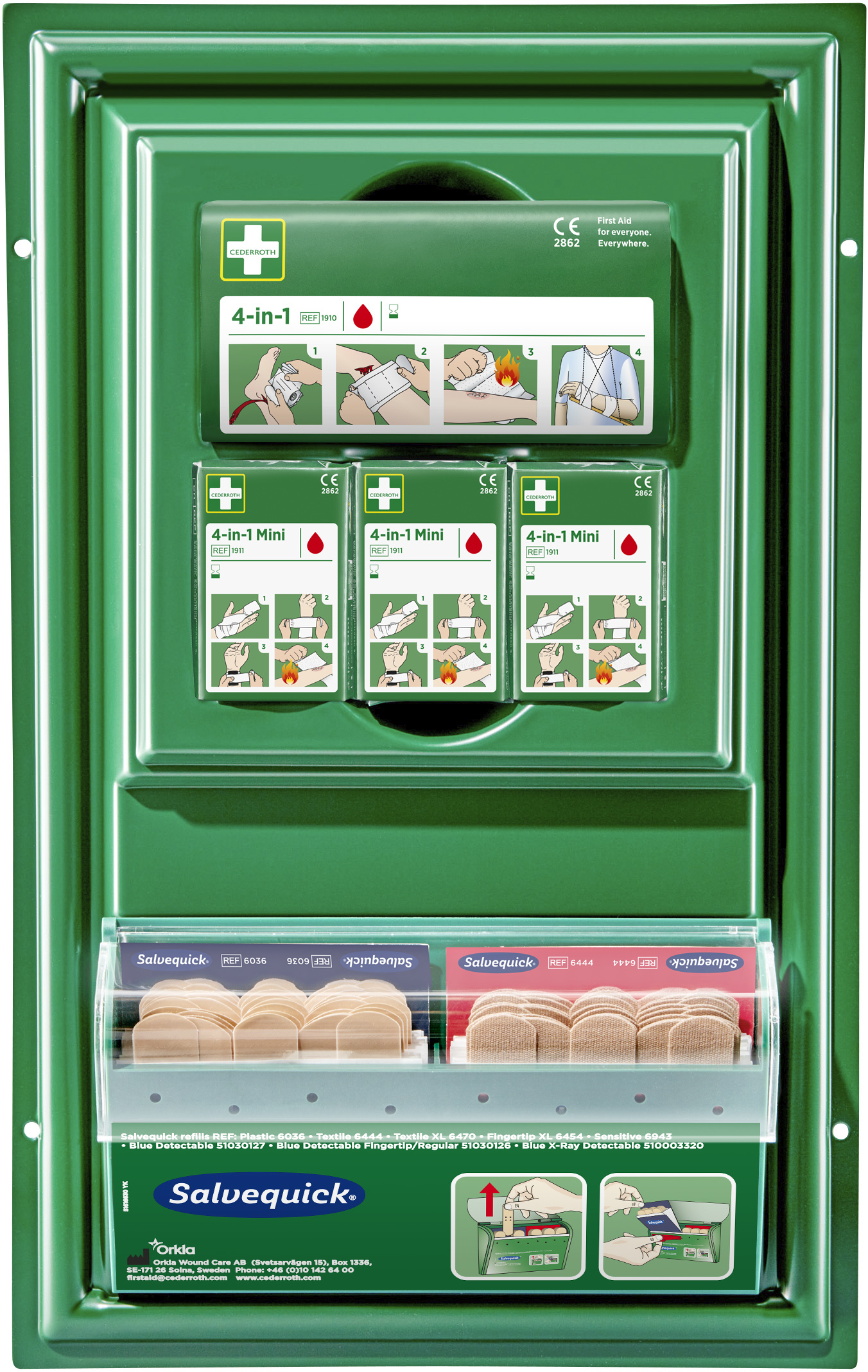 CEDERROTH 191400 mini first-aid panel | Klium