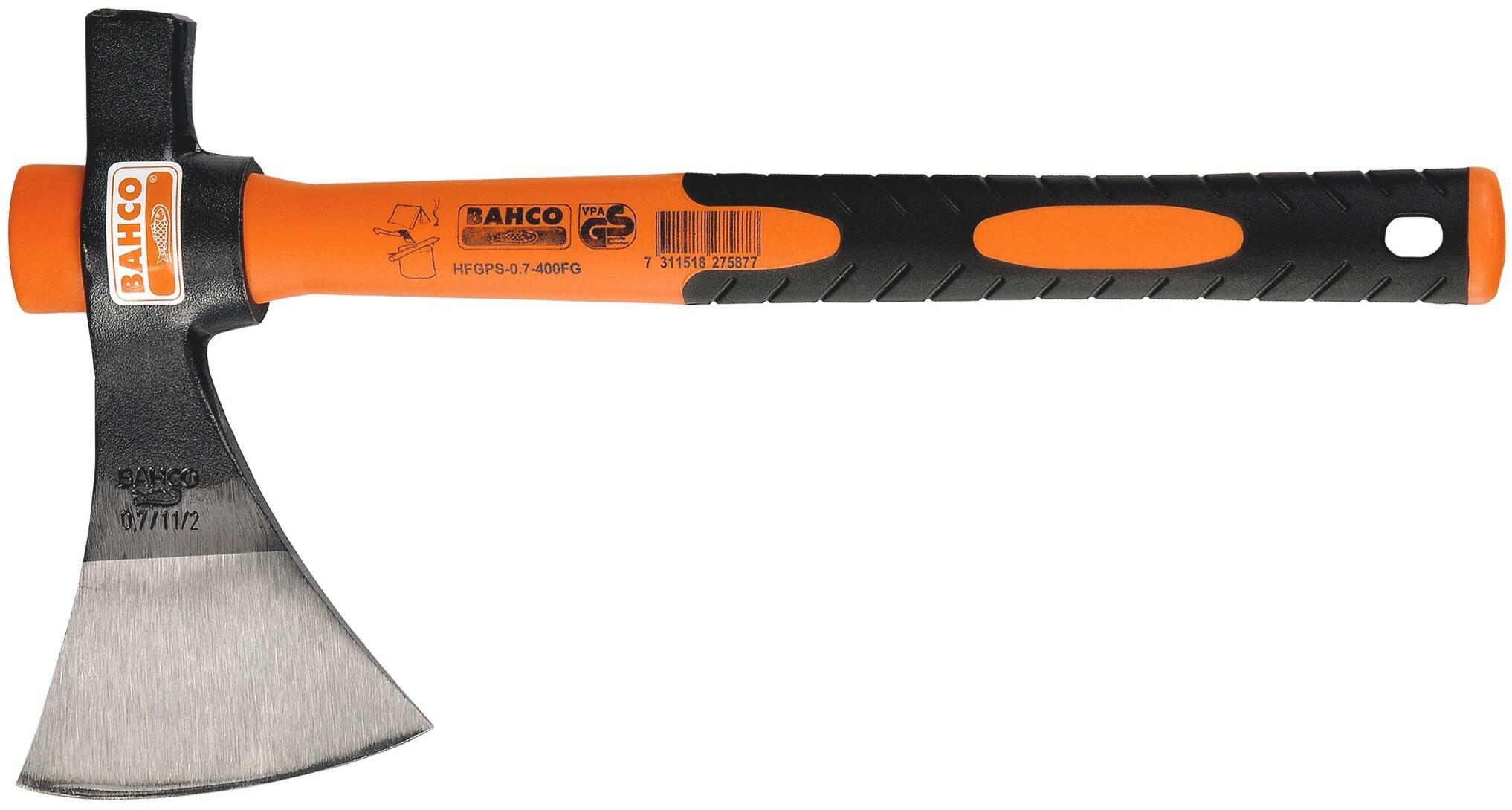 BAHCO HFGPS-0,7-400FG kitchen axe with fibreglass handle and blade in ...